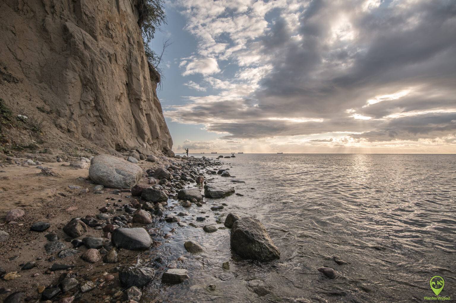 Klif Orłowski: najkrótszy szlak na punkt widokowy, mapa