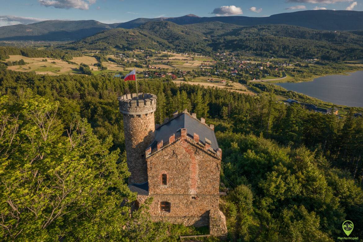 Zamek Księcia Henryka wzgórze Grodna, zwiedzanie, szlak