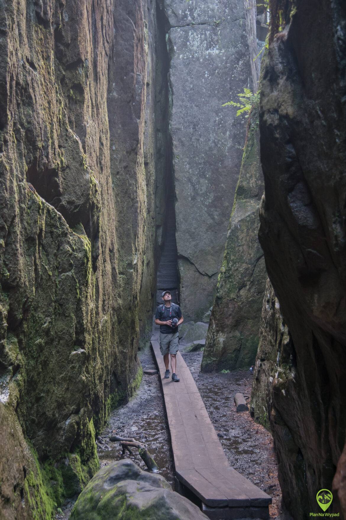 Szczeliniec Wielki szlak, czas przejścia trasy, atrakcje, mapa