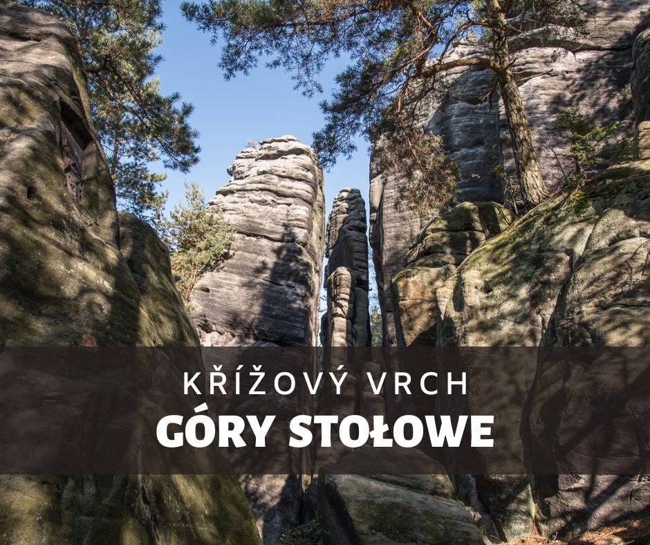 Krizovy vrch Góry Stołowe: łatwy szlak z Adrspach w Czechach
